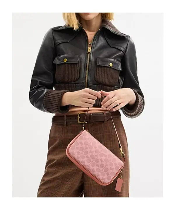 Coach Plaza Logo Shoulder Bag - Melon Pink | Editorialist